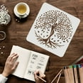 Tree of Life Stencils Decoration Template 11.8x11.8 inch Reusable ...