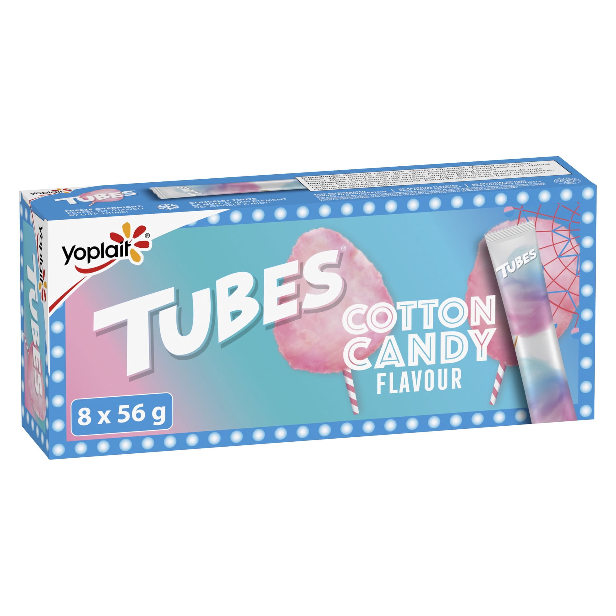 Click here for Yoplait Cotton Candy Flavour Tubes  448g 56 G prices