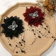 Joernso Peony Feather Tassel Hair Claw Women Girls High Cap Bone Design ...