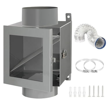 Aluminum Rectangular Dryer Vent Duct, 90 deg, 6 x 2 in. - Walmart.com