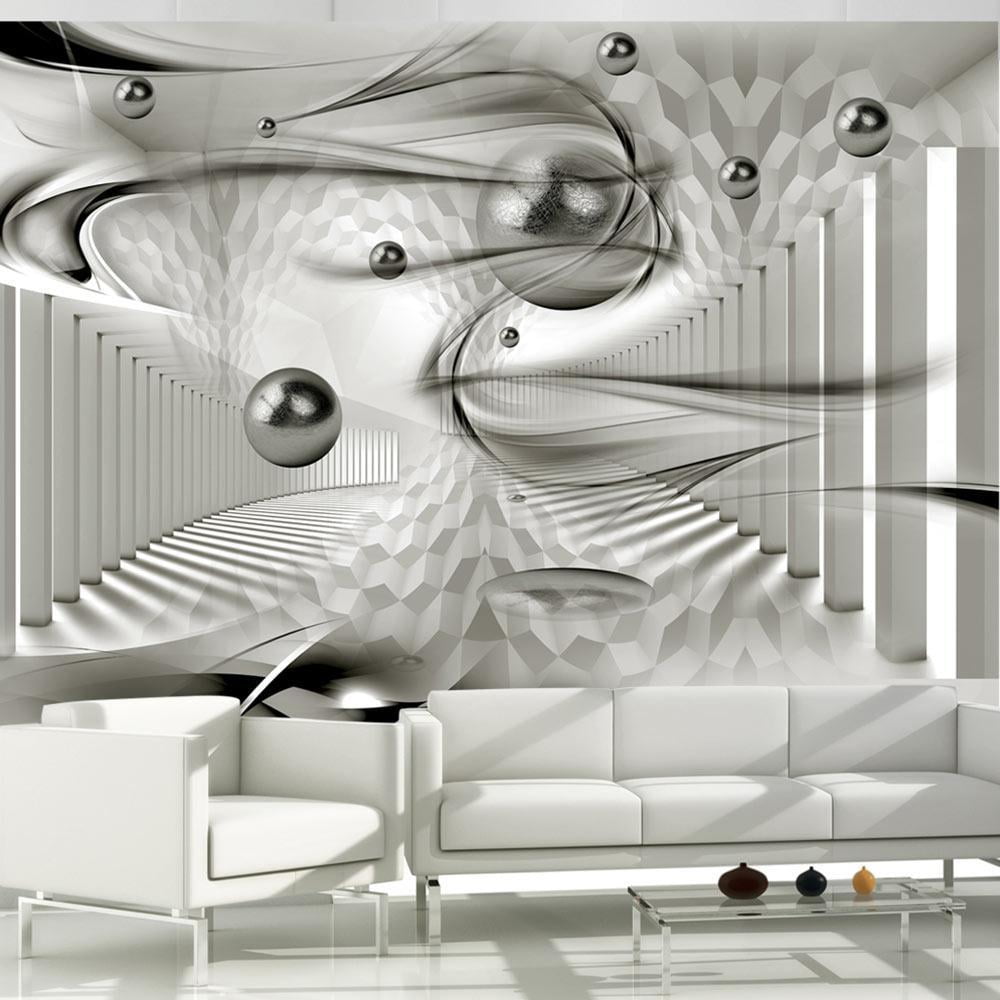 Tiptophomedecor 3D Illusion Wallpaper Wall Mural - Geometric Storm ...