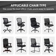ANHXN Office Chair Cover, Removable Computer Cover for with Zipper ...