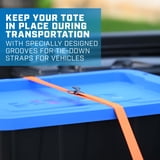 HART 40 Gallon Heavy Duty Latching Plastic Storage Bin Container, Black ...
