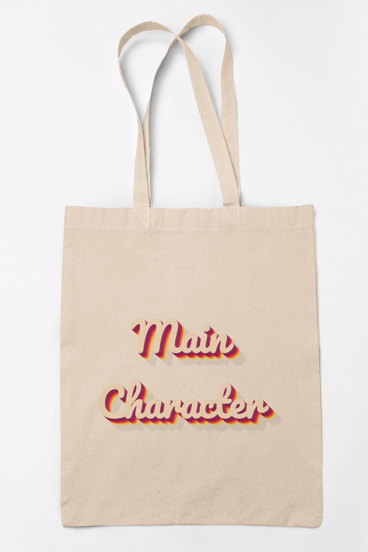 Main Character, Gen or Generation Z Slang 12oz Reusable Canvas Tote Bag ...