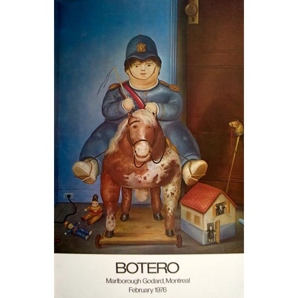 FERNANDO BOTERO Child on Horse, 1975 - Walmart.com