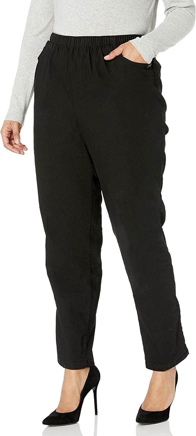 Chic Women's Plus Stretch Twill Pull On Pant - Walmart.com