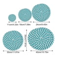 Braided Placemat Round Dinner Mat Heat Resistant Coaster For Kitchen ...