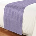 Bed Runner Lavender Purple Stripes Grain Bedding Scarves Soft ...