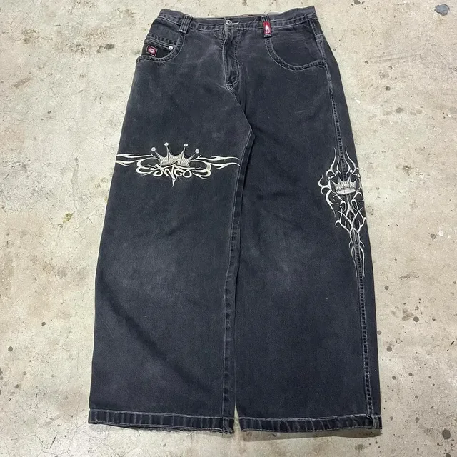 Click here for Lisheng Streetwear Jnco Jeans Y2k Hip Hop Letter E... prices