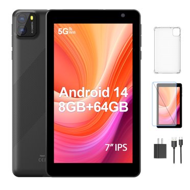 Android 11 Tablet PC, 7 Inch, 32GB Storage 2GB RAM, Quad-Core Processor ...