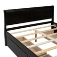 Full Size Platform Bed Frame, Solid Wood Storage Platform Bed with 4 ...