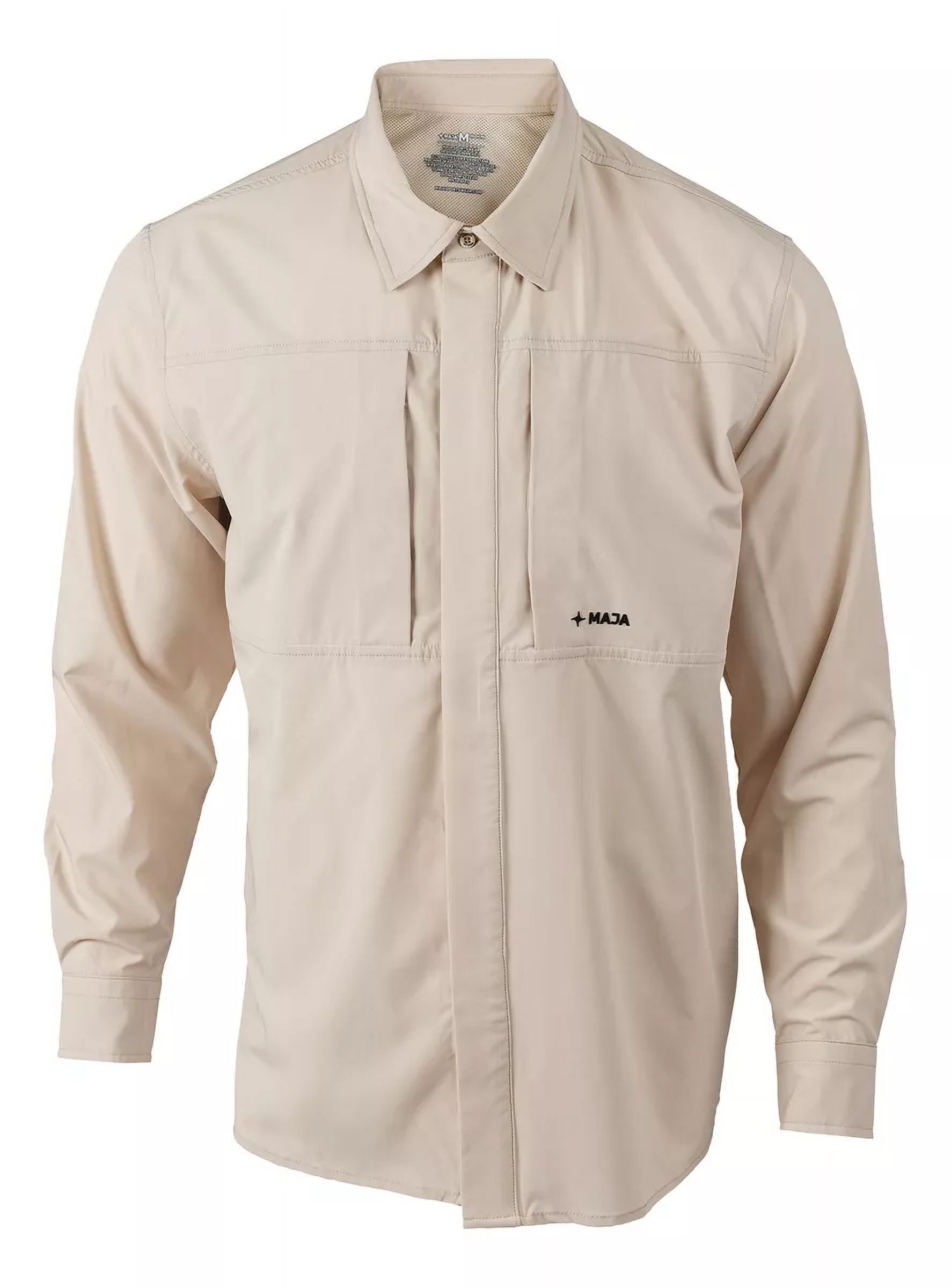 Camisa Pacífica Maja® Manga Larga Khaki Para Hombre | Bodega Aurrera en ...