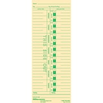 TOPS, TOP1275, Bi-Weekly Time Clock Cards, 500 / Box, Manila - Walmart.com