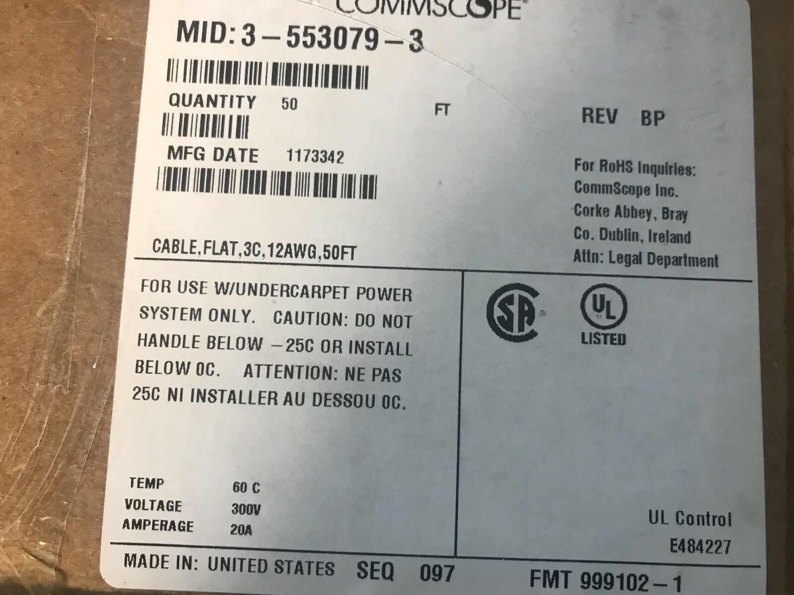 3-553079-3 - COMMSCOPE 50 FEET - Walmart.com