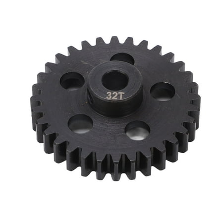 RC Motor Gear, M1 5mm 32T Improved Gear Mesh Black More Efficient ...