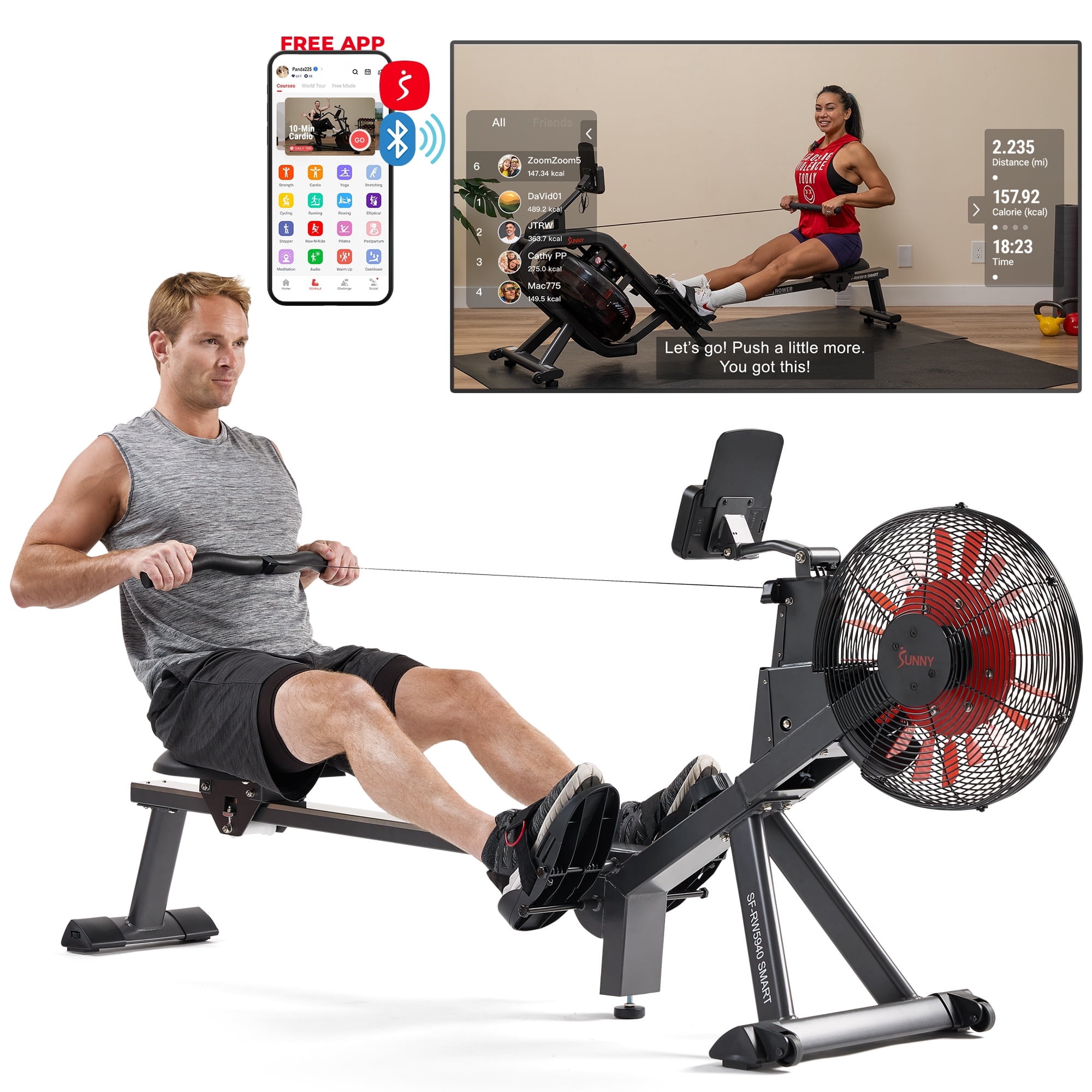 Click here for Sunny Health & Fitness Premium Smart Magnetic Air... prices