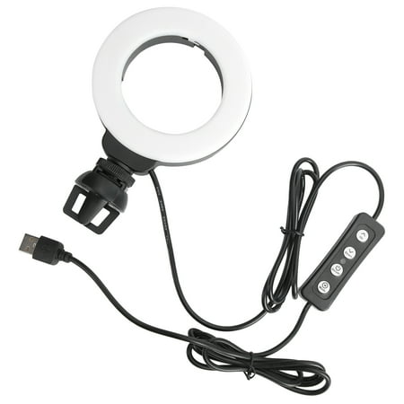 LED Circle Light, 4 Inch Ring Light USB Charging For Online Education ...