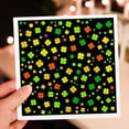 3drose, Cute Green, Orange, and Yellow Small and Medium Four Leaf ...
