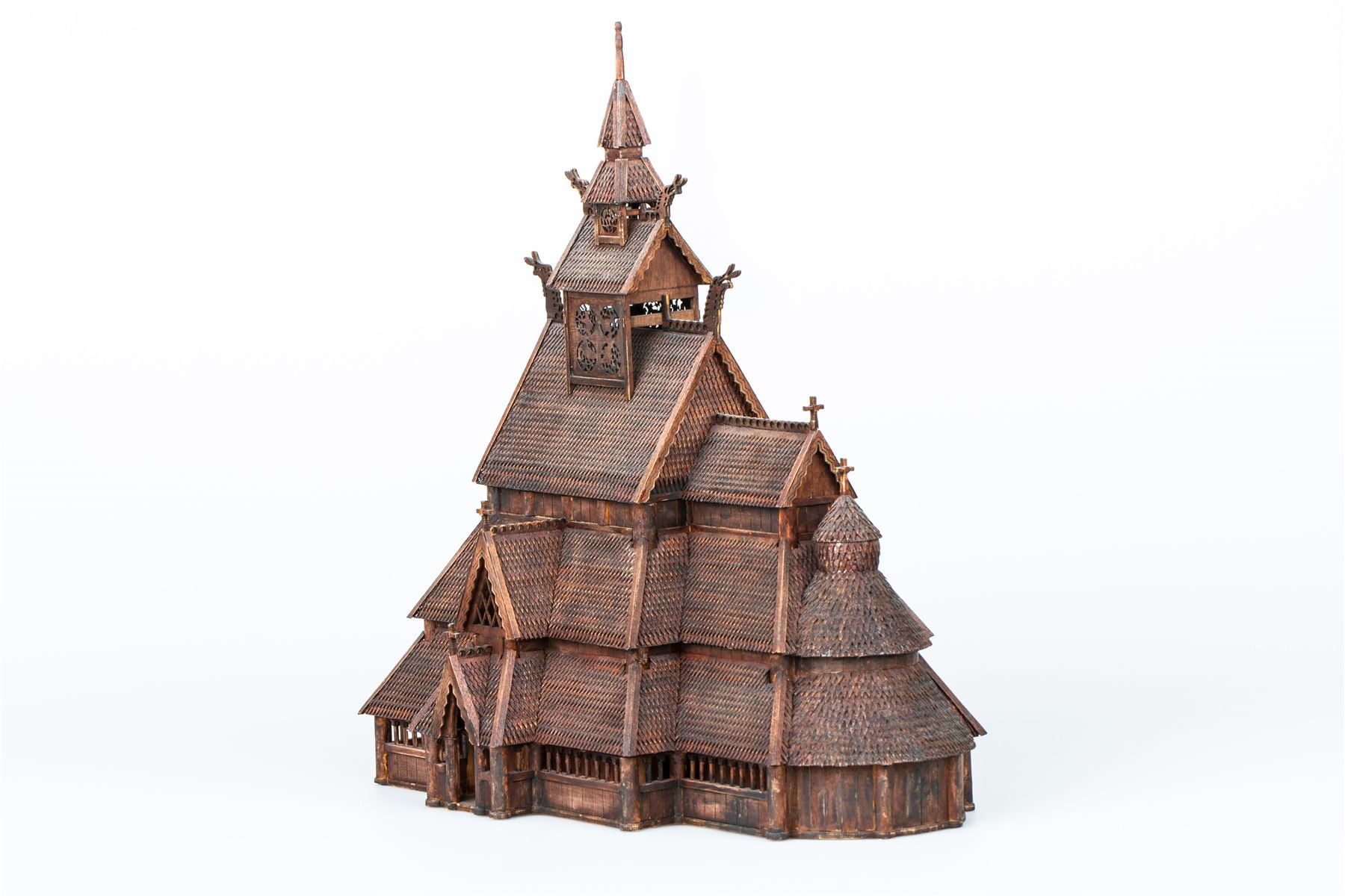 Dusek Norwegian Stave Church Wood Model Kit D010 Scale 1:87 - Walmart.com