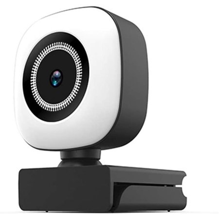 Webcam, 1080P USB Plug and Play Webcam with Built-in Microphone Light ...