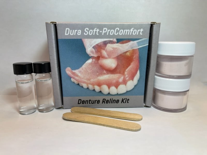 Dura Soft-ProComfort "Soft" Denture Reline Kit (Relines 2 Dentures) Do ...