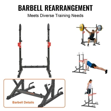 Adjustable Squat Rack,Multi-Function Barbell Rack for Weight Lifting ...