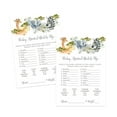 Jungle Animal Matching Game Cards for Baby Shower 25 Pack Guessing ...