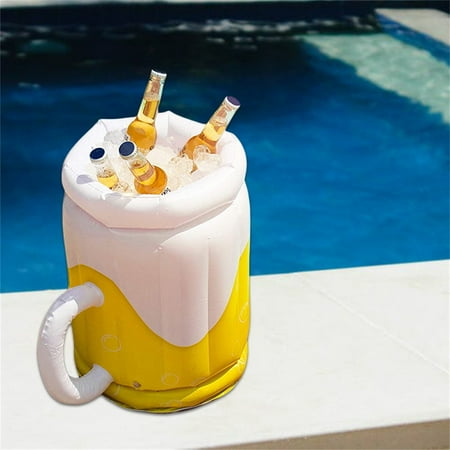Wangsaura Inflatable Beer Mug, Inflatable Beer Cooler for Pool Party ...