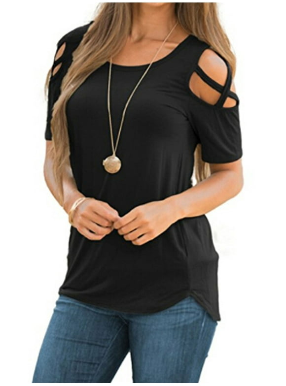 Shoulder Cut Tops