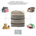 REDEARTH · UNSTUFFED Pouf Ottoman Cover Textured Boho Storage Cube Poof Decorative Pouffe ...