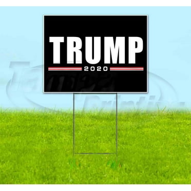 President Donald Trump Big Head Yard Sign, 19" x 14" - Walmart.com