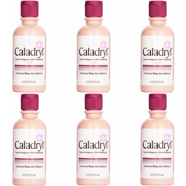 Caladryl Topical Skin Protectant Calamine Plus Itch Reliever Lotion ...