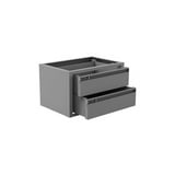 Kargo Master 40070 Grey 20" W x 12 " H x 13.5" D Steel 2 Drawer Cabinet ...
