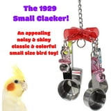 Bonka Bird Toys 1929 Small Clacker Stainless Steel Acrylic Colorful ...