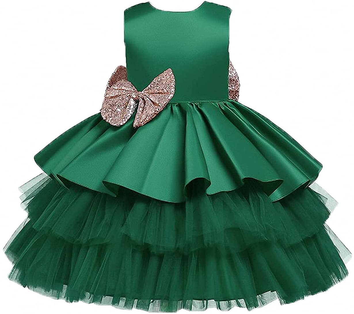 Princess Poofy Flower Girls Dresses Birthday Party Cosplay Wedding ...