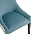 Home Square Fabric Upholstered Dining Chair in Blue and White - Set of ...
