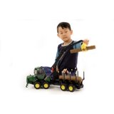 Free Shipping! Bruder 09805 John Deere 1210E Log Hauler, 4 Trunks and ...