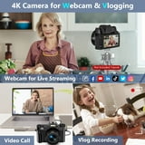 MARVUE 4K 56MP Digital Camera for Youtube Vlogging, 32GB SD Card, 2 ...