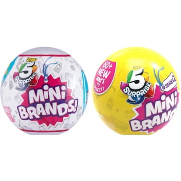 5 Surprise Mini Brands Series 3 Mystery Capsule Real Miniature Brands ...