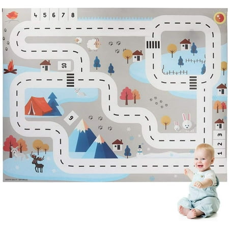 Large Size Baby Play Mat Map Kids Crawling Educational Play Mat Game ...