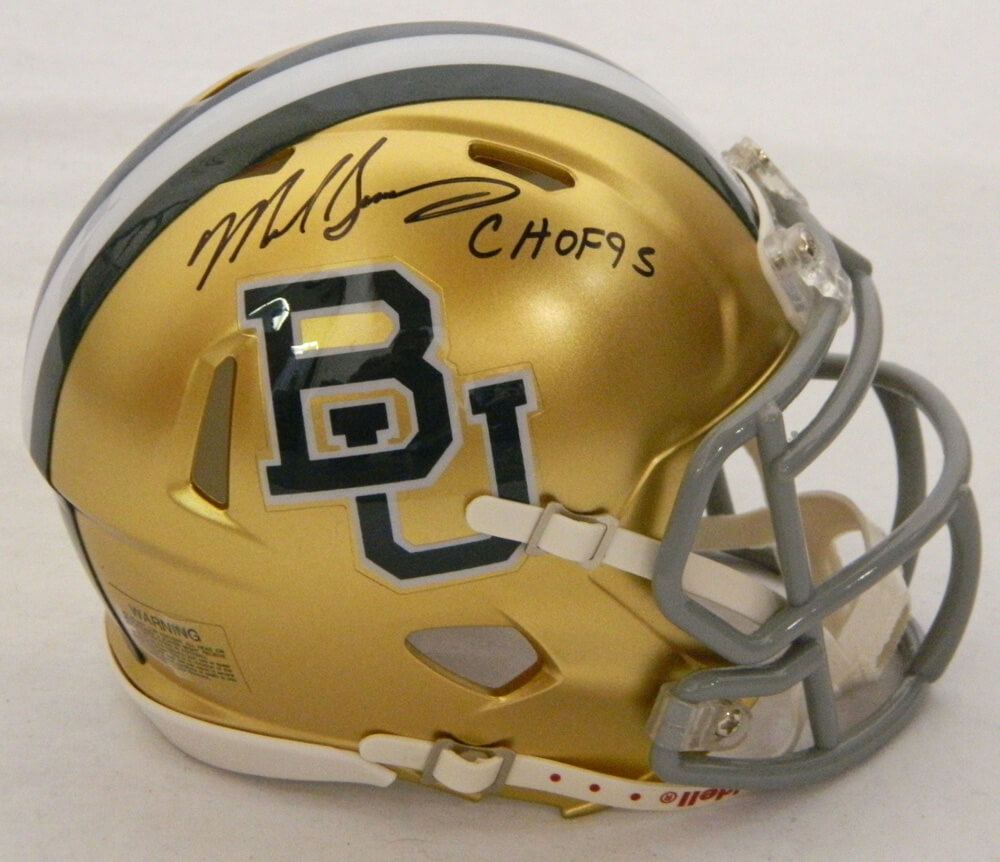 Mike Singletary Signed Baylor Bears Riddell Mini Helmet w/CHOF 95 ...