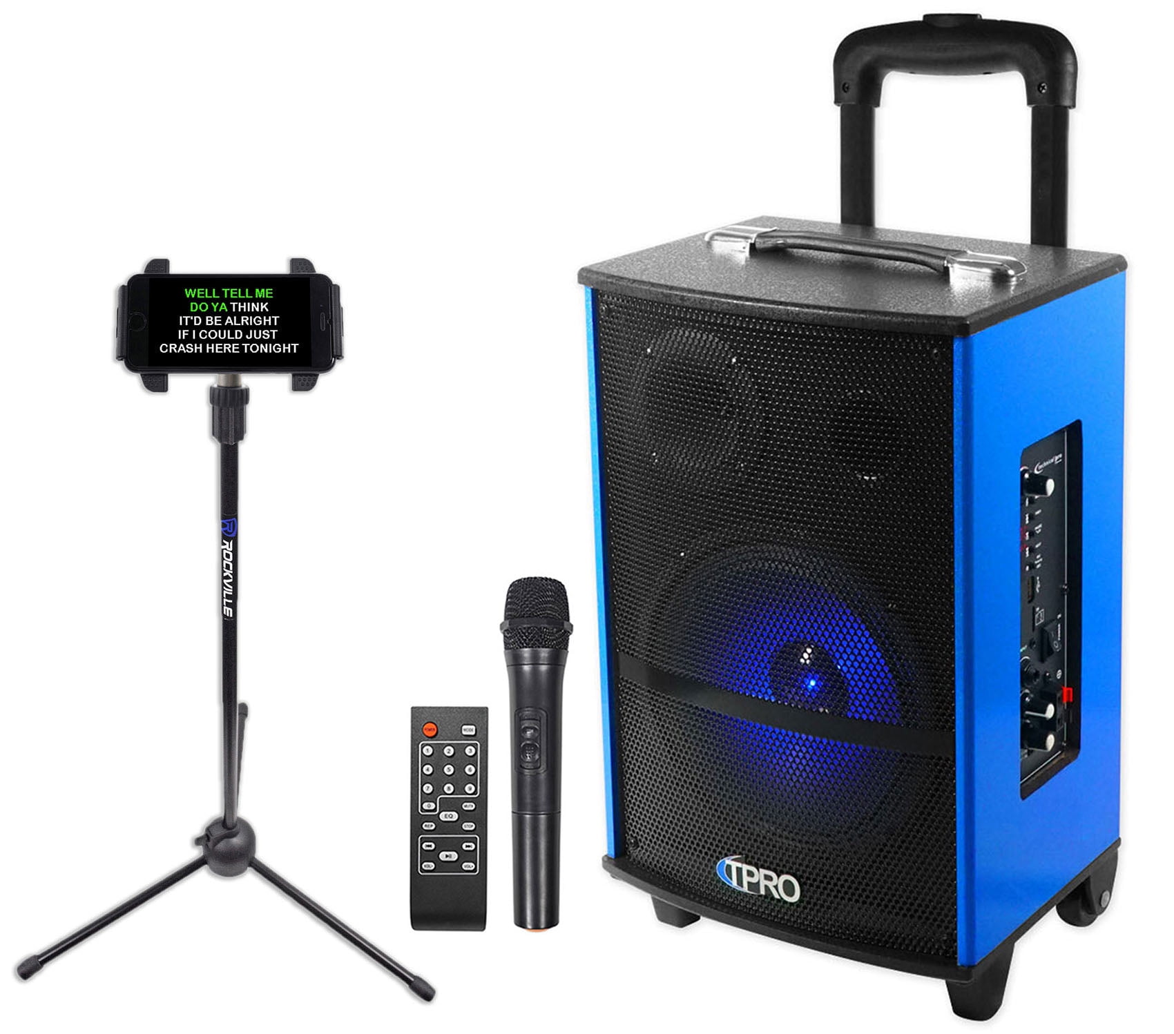 Technical Pro WASP810U Bluetooth Karaoke Machine System+Microphone ...