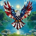 Eespoir Americans Flag FreeBird Sunlight Catcher, Colorful Window ...