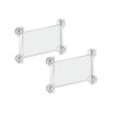Azar 112740 3.5" W x 2.5" H L-Shaped Acrylic Sign Holder, 10Pack ...