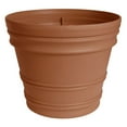 Bloem Rolled Rim Planter 22" Terra Cotta - Walmart.com