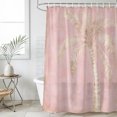 Extra Long Shower Curtain 72x96 Inch, Beige Palm Trees Shower Curtain ...
