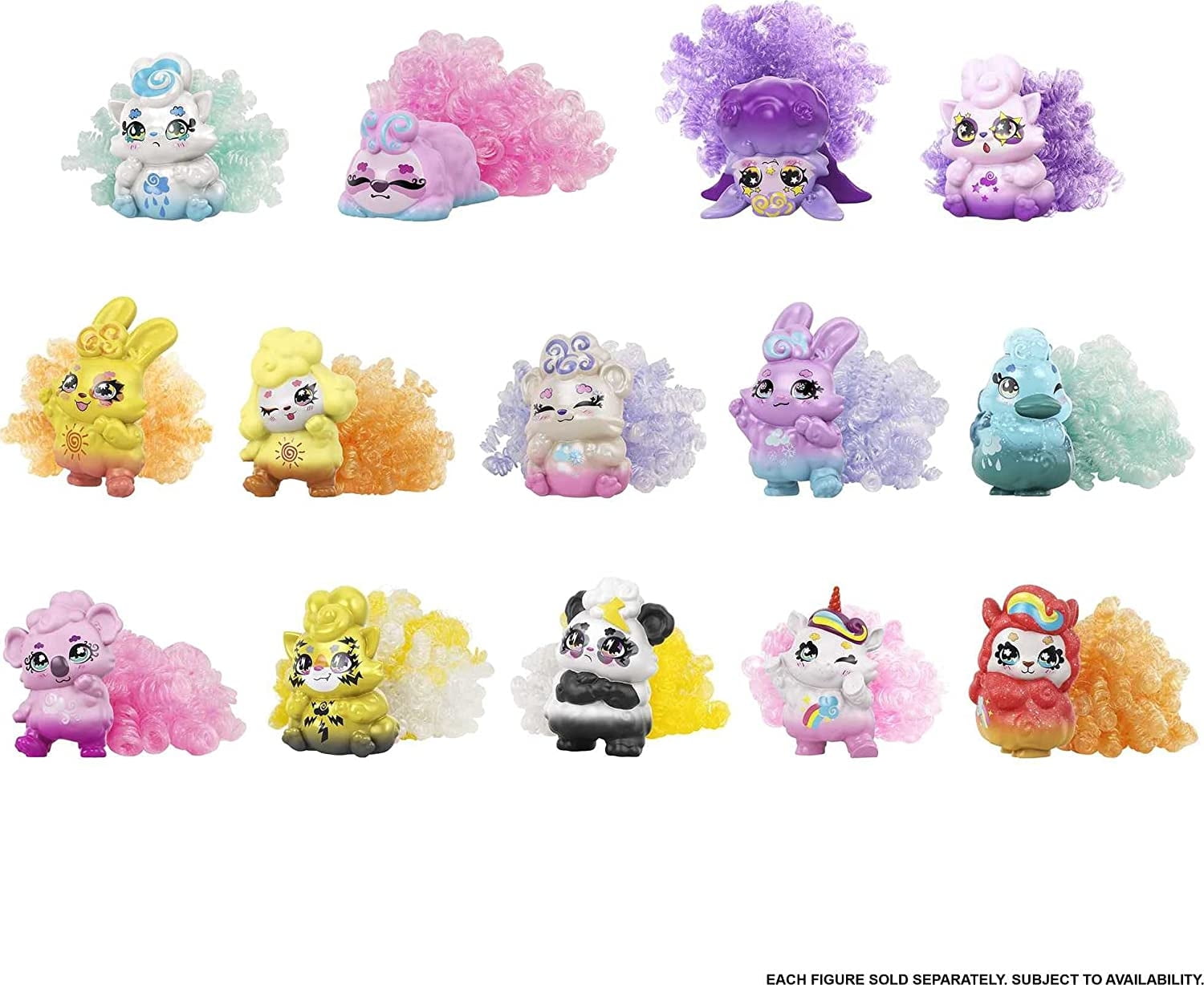 Figura coleccionable Mattel Cloudees Minis paquete de 4 MATTEL ...