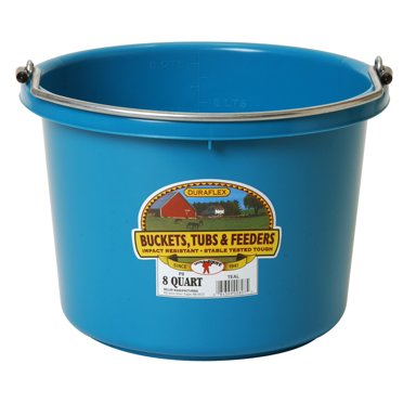 Miller Manufacturing 8qt Black Plastic Buckets - Walmart.com