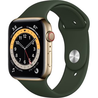 Apple Watch Series 5 GPS + Cellular, 44mm Gold Stainless Steel Case ...