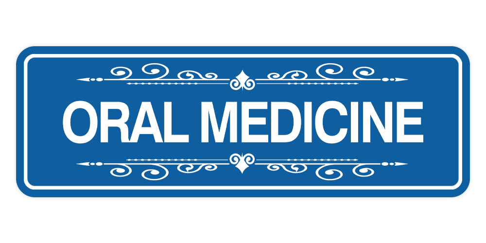 Signs ByLITA Standard Oral Medicine Tooth Graphic Dentist Office Decor ...